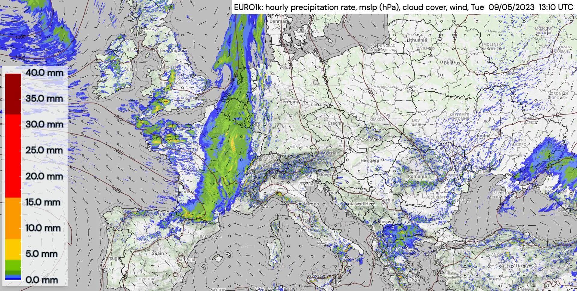 EURO1k Examples | Meteomatics