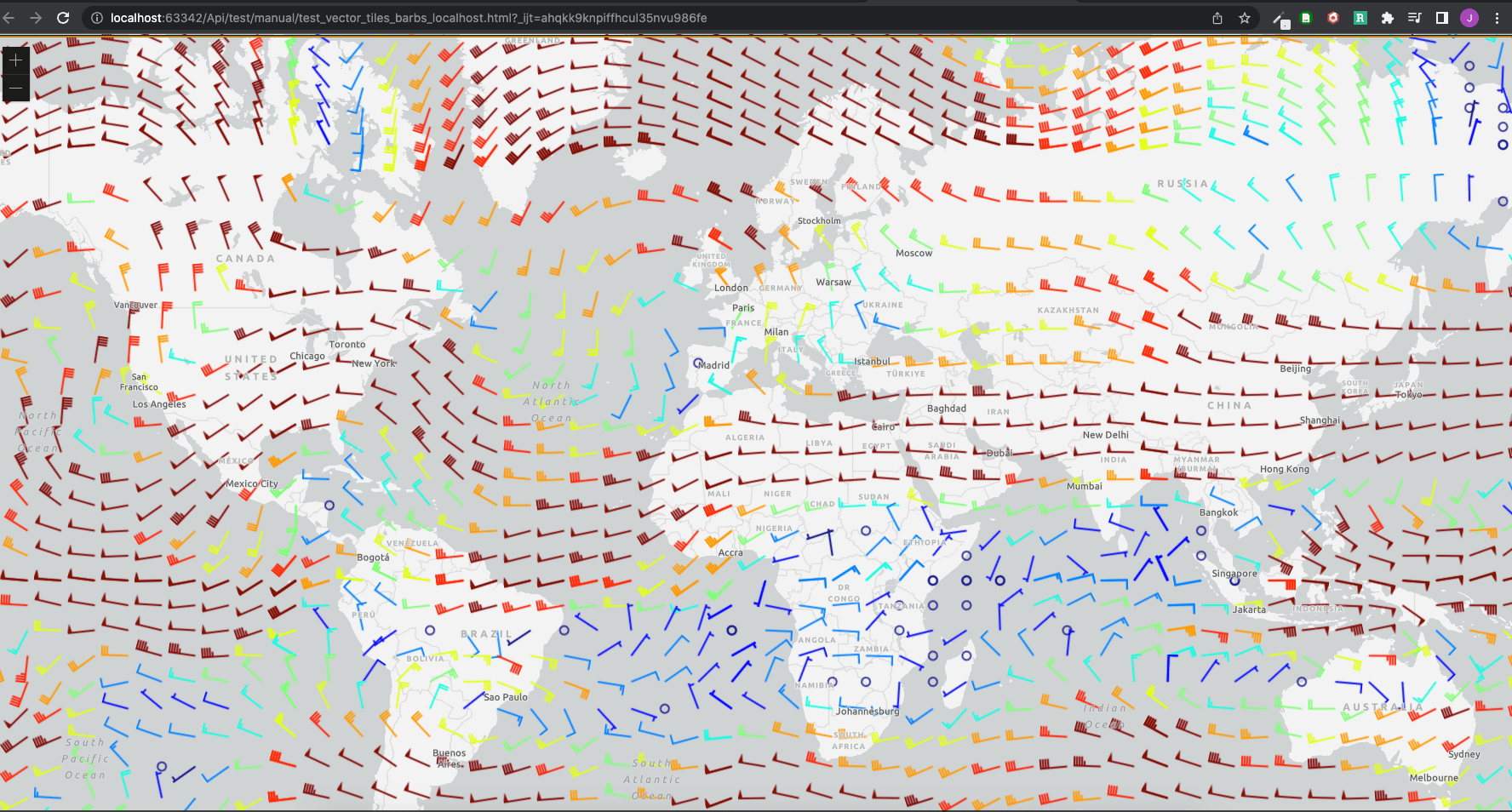 Wind Barbs Request | Meteomatics