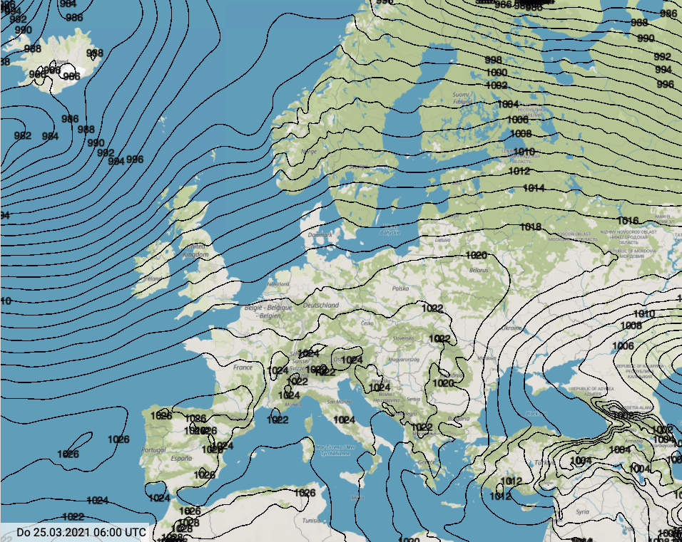 Isolines, Isobands and Weather Fronts | Meteomatics