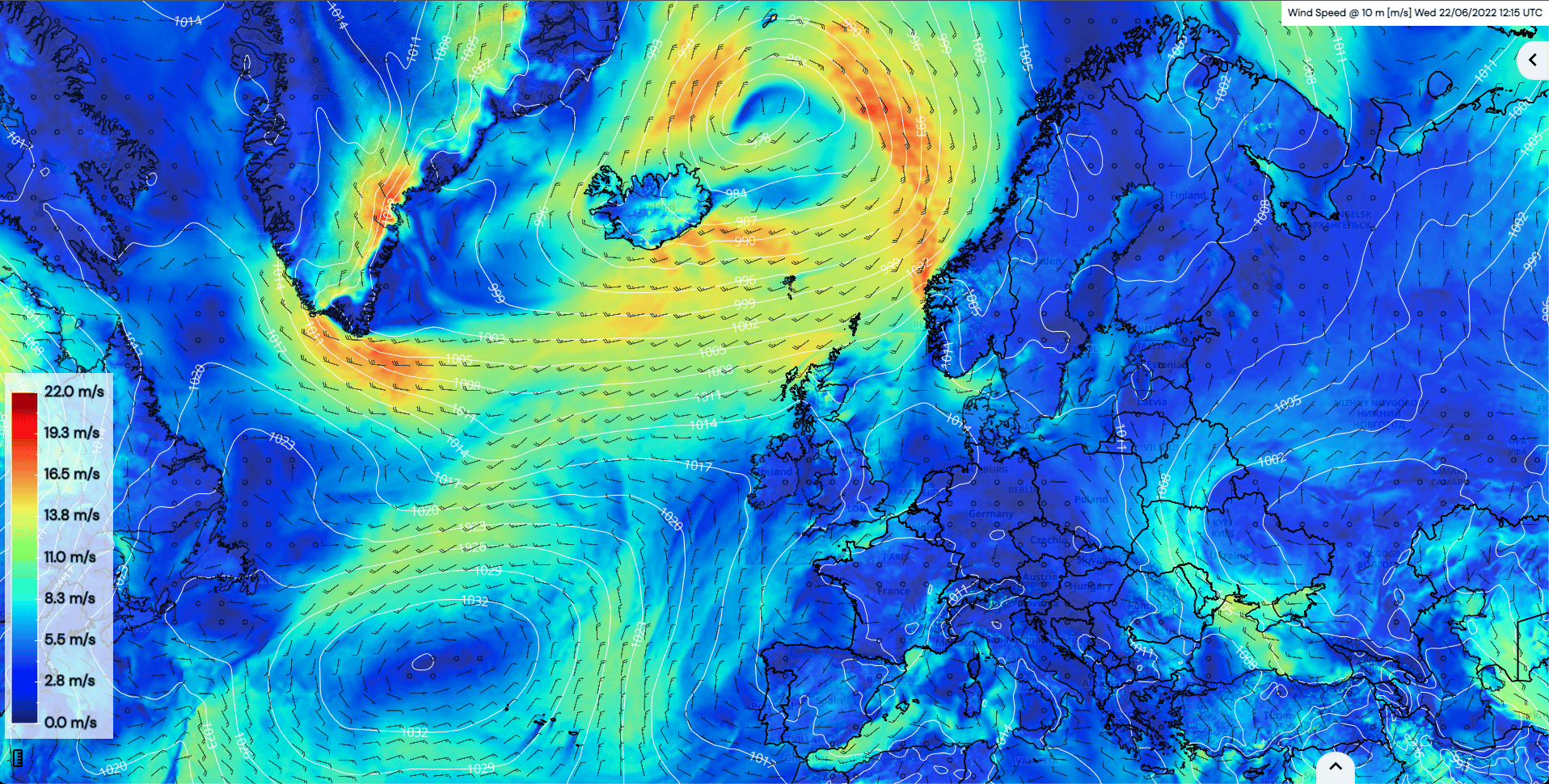 Wind API Parameters | Meteomatics