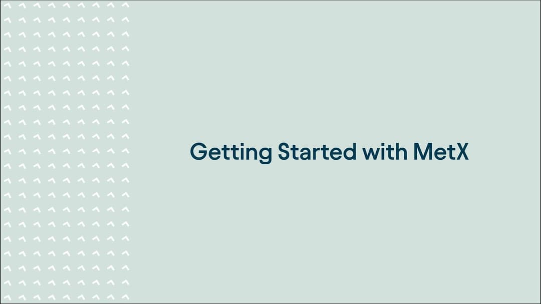 MetX: Getting Started